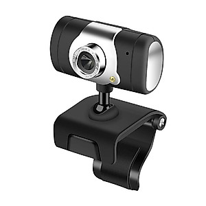 Aguoxing HD Webcam Web Camera Video, 360 Degrees HD Camera Digital USB Video Recorder with Mic Microphone Clip-on for Streaming, Chatting Webinars Gaming Distance Learning