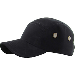 KBK-1455 BLK Five Panel Solid Color Unisex Adjustable Army Military Cadet Cap