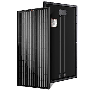RICH SOLAR 100 Watt 12 Volt Premium Monocrystalline Solar Panel All Black