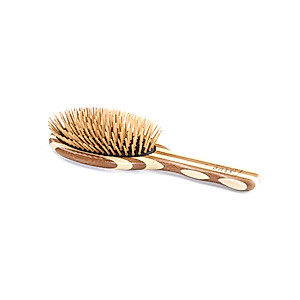 Bass Brushes | The Green Brush | Bamboo Pin + Bamboo Handle Hair Brush