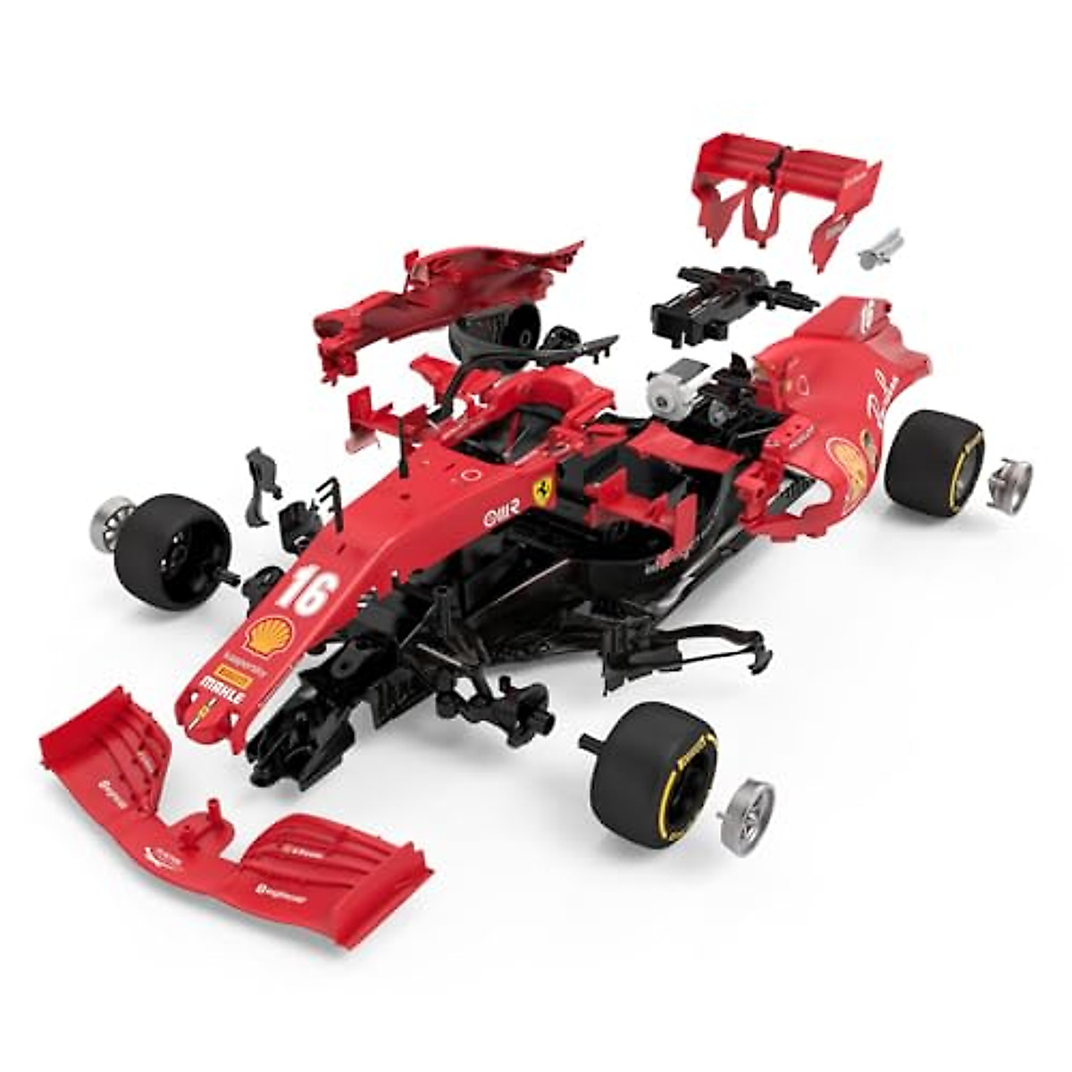 RASTAR RC Car Kits to Build 1/16 Scale Compatible with Ferrari SF 1000 RC Car Assembly Building Kit with Remote, 65pcs DIY, STEM Kits for Kids Ages 8+