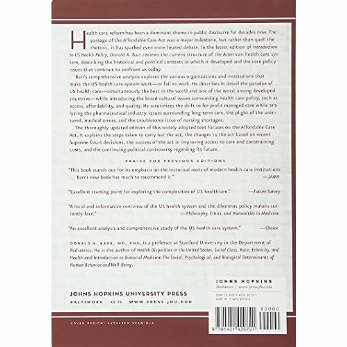 Introduction to US Health Policy: The Organization, Financing, and Delivery of Health Care in America