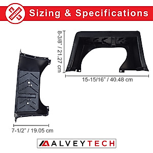 AlveyTech ATV Foot Rest (Set of 2, Left and Right Step) - Fits the Coolster ATV-3050C, TaoTao ATA-110B, ATA-110B3, & a Wide Range of ATVs and Quads, Durable Plastic Construction, Tao Tao 110 ATV Parts