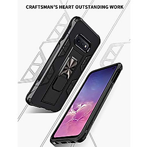 Samsung Galaxy Note 8 Case Military Grade Built-in Kickstand Case with Stand Holder Armor Heavy Duty Shockproof Cover Protective Case for Samsung Galaxy Note 8 Phone Case (Black)
