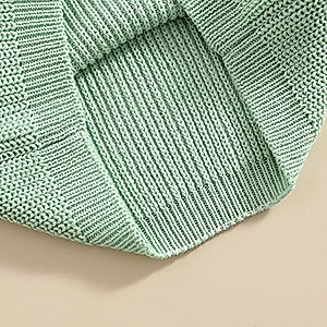 Infant Toddler Baby Girl Boy Knit Sweater Pullover Sweatshirt Warm Long Sleeve Shirt Tops Knitted Fall Winter Clothes (Light Green, 2-3T)