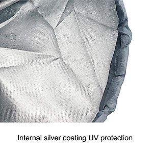 Zero Gravity Chair Cover Outdoor Folding Garden Sunbed&Sun Lounger Cover Waterproof Dustproof UV Resistant Patio Veranda Reclining Chairs Cover 28x43inches Grey