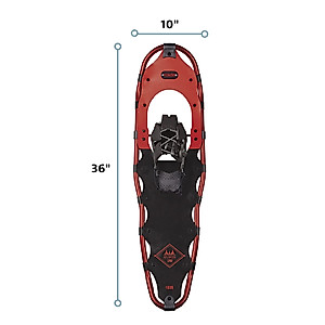 Yukon Charlie's Advanced Spin Snowshoe, 10-inch x 36-inch