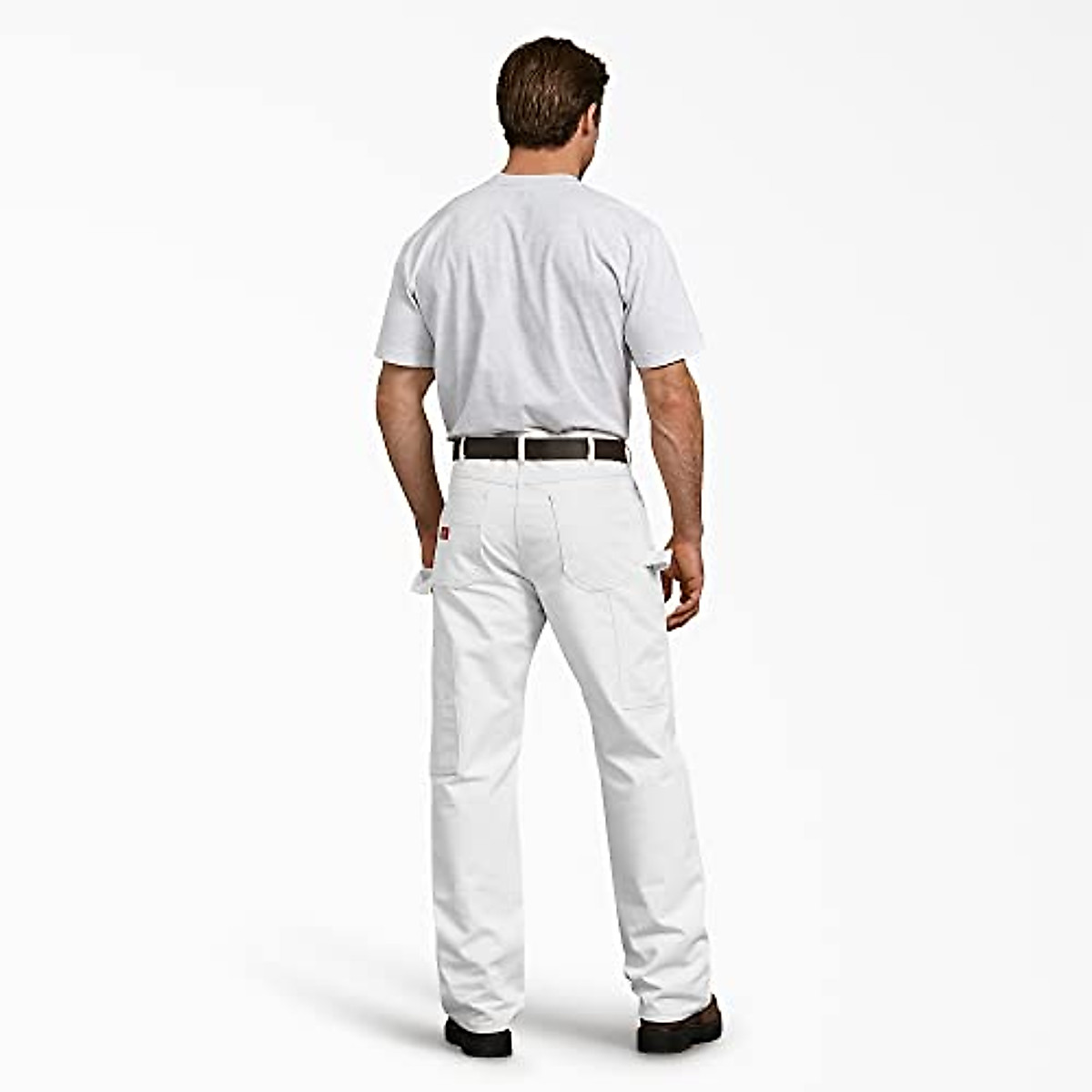Dickies mens Relaxed-fit Painter's work utility pants, White, 34W x 30L US
