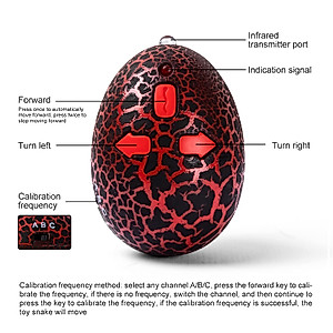 AMCHSURI RC Snake Toy: Realistic Prank Cobra, Rechargeable, Smart Sensing, Infrared Controller for Kids/Cat (Black)