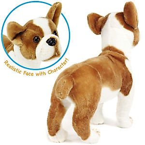 TigerHart Bobby The Boston Terrier Boxer - 14.5 Inch Large Dog Stuffed Animal Plush