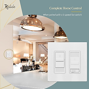 TOPGREENER Digital Dimmer Light Switch for 200W Dimmable LED/CFL Lights, Single Pole Led Slide Dimmer Switch, Neutral Wire Not Required, Wall Plate Included, UL Listed, TGDS1-W-10PCS, White,10 Pack