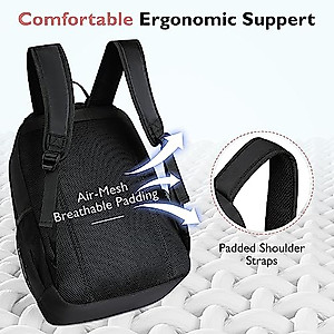 mommore School Backpack 3 Large Compartments Work Bookbag Water Resistant Lightweight Backpacks Casual Travel Backpack