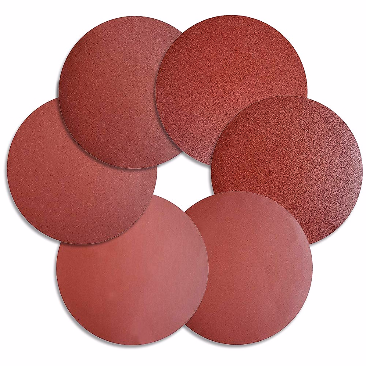 30 PCS 8-Inch Assorted PSA Aluminum Oxide Sanding Disc,NO-Hole Self Stick