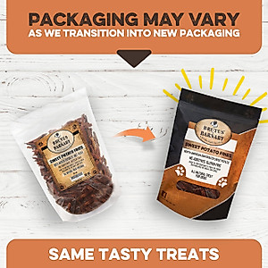 BRUTUS & BARNABY Sweet Potato Dog Treats- No Additive Dehydrated Sweet Potato Fries, Grain Free, Gluten Free and No Preservatives Added (14 oz)