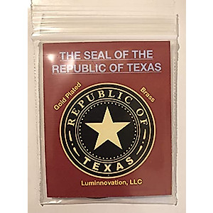 Puzzometry Seal of The Republic of Texas Challenge Coin - Seal of The Republic of Texas, 1.5 Oz, Commemorative Coin, Republic of Texas, Six Flags of Texas, Texas State Seal. Texas Challenge Coin