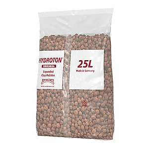 Mother Earth HGC714114 Hydroton Original Expanded Clay Pebbles, 25 Liter, Terra Cotta