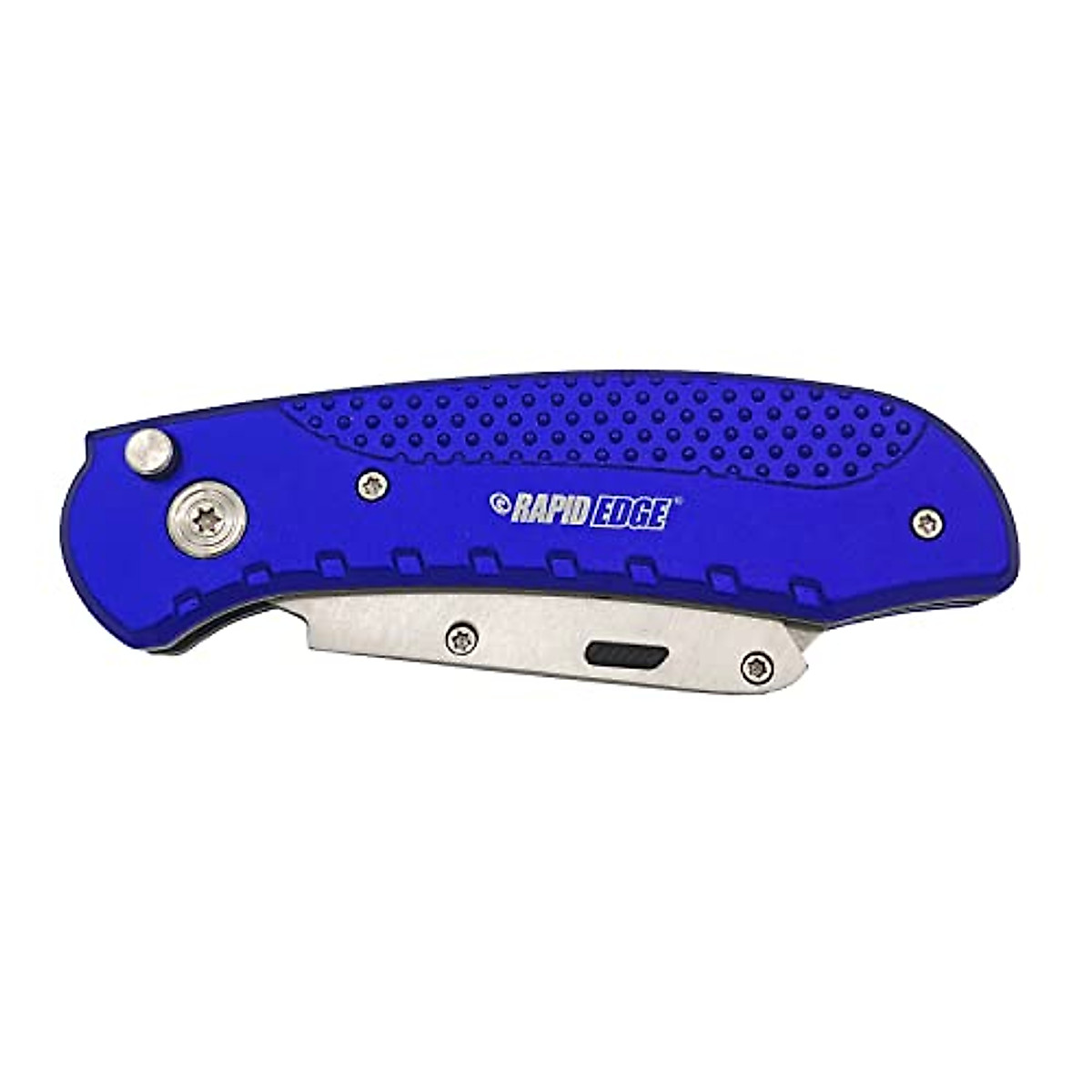 Rapid Edge Extend-A-Blade™ Utility Knife (Folding Razor Knife with Double Length Box Cutter Blade and 3 Sliding Blade Positions)