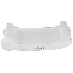 Inglesina - Fast Table Chair with Fast Tray: Hook On Portable High Chair for Babies and Toddlers, Damage Free Travel Booster Seat for Restaurant Use - Includes Snap On Tray, Light Blue