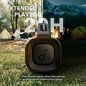 Soundcore Anker Motion Boom Plus IP67 Outdoor Speaker, 80W Stereo Sound, Custom EQ & BassUp, USB-C, Bluetooth, Built-in Power Bank, Waterproof Bluetooth Speaker for Camping, Pool, Beach, and Backyard