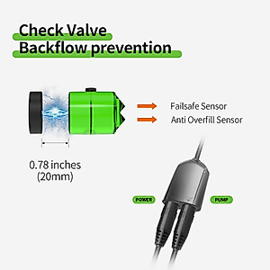 Fzone Aquarium ATO Auto Top Off Refilling System with Dual Optical Sensor for Both Reef and Fresh Tank （360P)