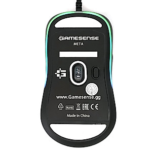 Gamesense Meta Lightweight Wired Gaming Mouse - PixArt 3360 - 65grams - 12,000 DPI - 60,000,000 clicks on All Buttons - No Holes - (Limited Edition)