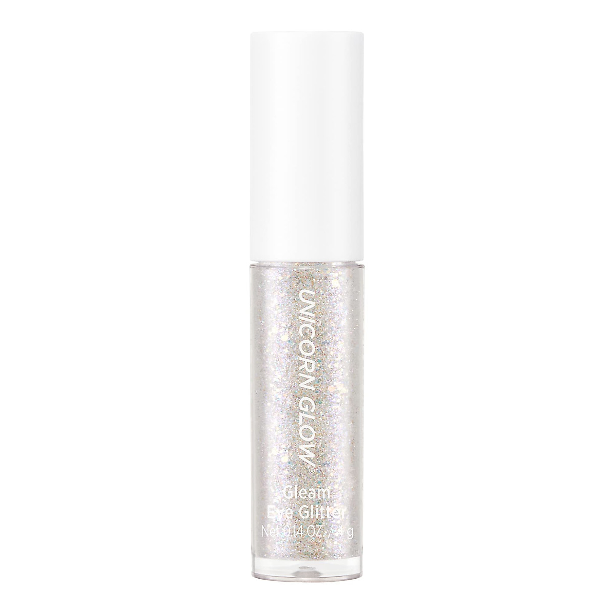 UNICORN GLOW Gleam Eye Glitter 01 Mirror, Liquid Glitter Eyeshadow for High Impact Glam Looks 0.14 oz. / 4 g Made in Korea