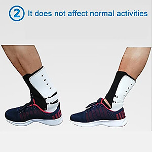 Strong Ankle Brace Sports Protection, Stable Support Adjustable Ankle Stabilizer Adjustable Fastener for Most People for Ankle Injuries for Sports(Left foot, M)