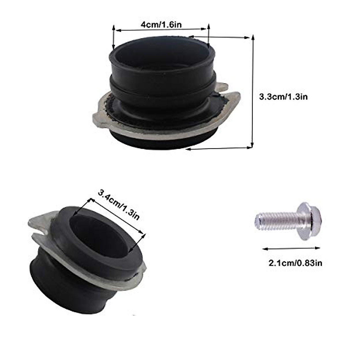 𝟮𝟬𝟮𝟯 𝙐𝙋𝙂𝙍𝘼𝘿𝙀 75499 Flex Coupler Garbage Disposal Replacement Parts Compatible with Insink-erator, Flexible Discharge Anti-Vibration Tailpipe Mount Coupling Replaces Part Number 74085
