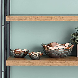 nambe Mini Copper Canyon Bowl | 4.5-Inch Fruit Bowl for Kitchen Counter, Table, Mantel Décor | Decorative Scalloped Edge Vegetable Basket | Salad Serving Bowl | 6.5-Ounce