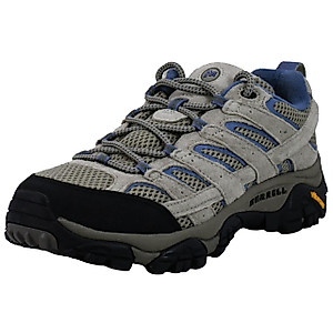 Merrell Women's Moab 2 Vent Hiking Shoe, Aluminum/Marlin, 6 W US