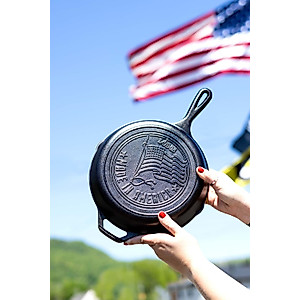 Lodge Cast Iron 10.25" Skillet with American Flag Design