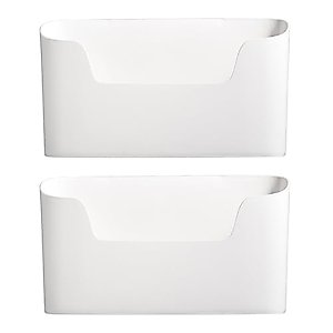 TwhqxjCN Set of 2 Refrigerator Side Shelf Multi Purpose Cabinet Door Storage Rack Space Saving Kitchen Fridge Organizers Box