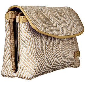 Stephanie Johnson Katie Folding Cosmetic Bag, Hamptons White