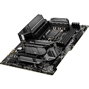 MSI MAG Z590 TOMAHAWK WIFI Gaming Motherboard (ATX, 11th/10th Gen Intel Core, LGA 1200 Socket, DDR4, PCIe 4, CFX, M.2 Slots, USB 3.2 Gen 2, Wi-Fi 6E, DP/HDMI, Mystic Light RGB)