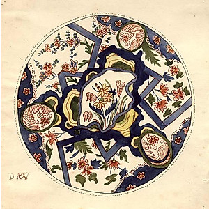An original design for a porcelain plate