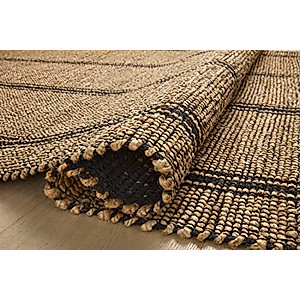 Loloi Angela Rose Colton Collection CON-01 Natural/Black 7'-6'' x 9'-6'', .38" Pile Height, Area Rug