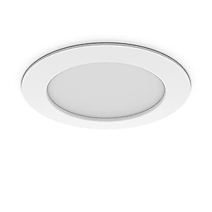 Philips Hue Slim 6" Downlight, White and Color LED Smart Light (Bluetooth Compatible), Voice Control with Alexa, Apple HomeKit & Google Assistant, 1-Pack & Bridge Smart Lighting Hub - White