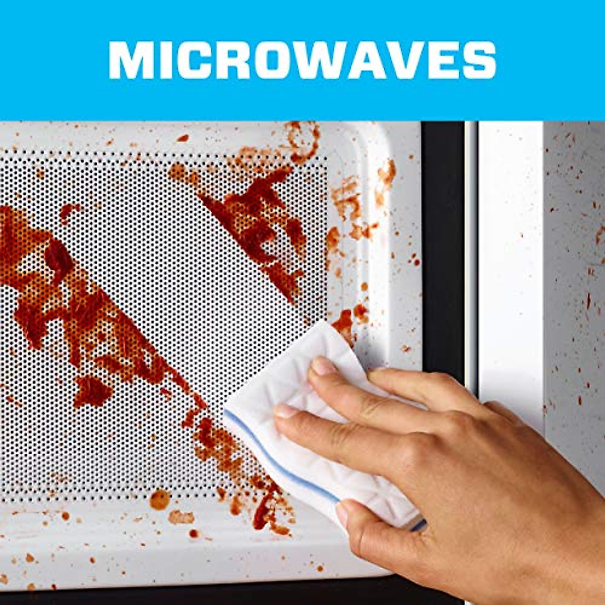 Mr. Clean Magic Eraser Kitchen, Cleaning Pads with Durafoam, 4 count (Packaging May Vary)