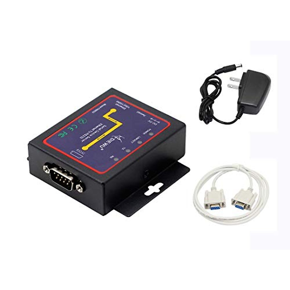 CERRXIAN RS232 to Ethernet Serial Device Server, 1 Port RS 232 DB9 Serial to Ethernet TCP IP Device Server Converter