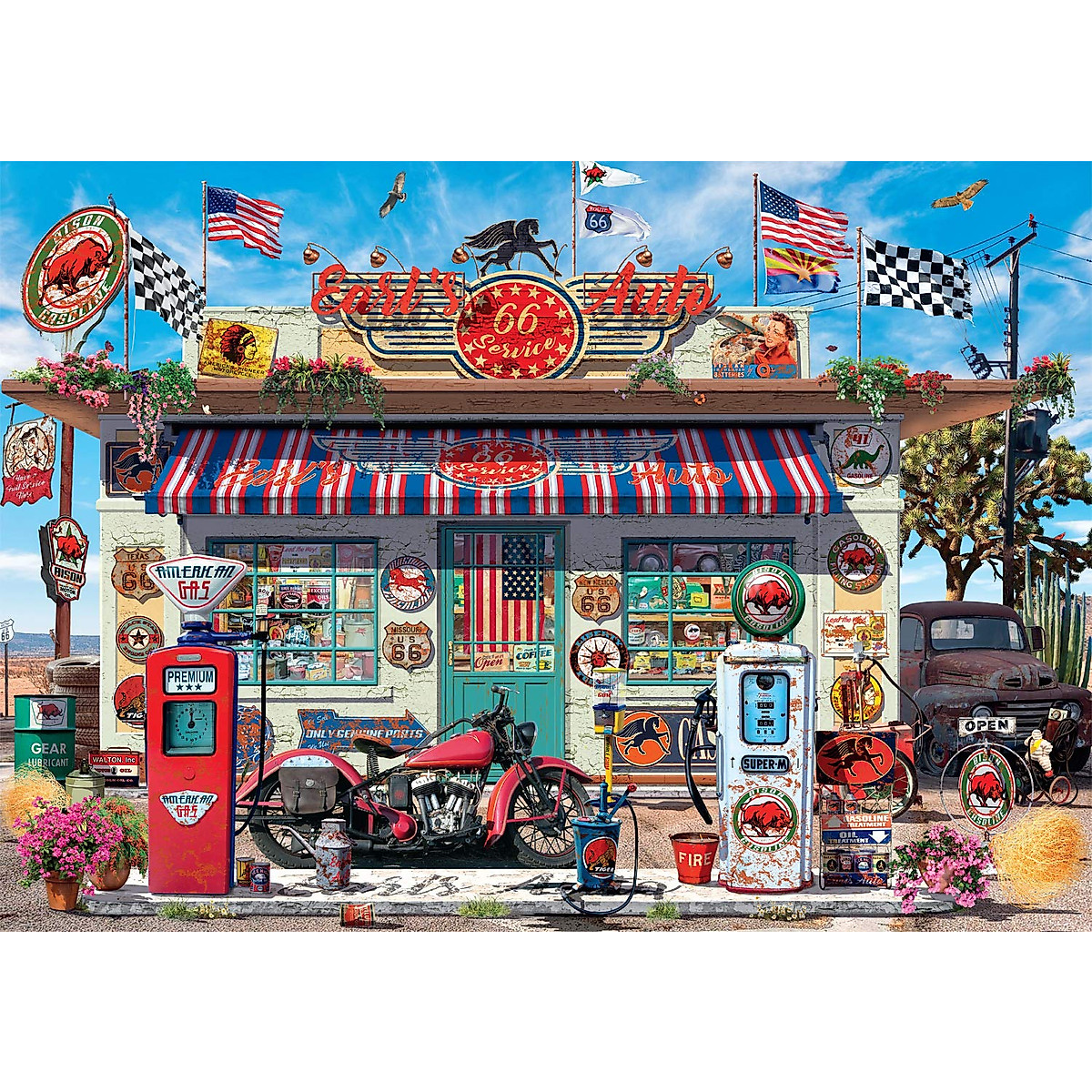 Buffalo Games - Earl's Auto - 300 Large Piece Jigsaw Puzzle