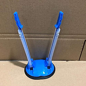 Baggy Rack Stands Storage Bag Opener Holder Adjustable Anti-slip Hands Free Clips for Food Storage Bags Plastic Freezer Bags Bag Holders (Blue)
