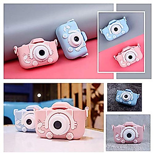 Cartoon Children Camera Mini Children Digital Camera Children Camera Toy 2000W Pixel 1080P HD Screen Camera(Without Memory Card),Pink