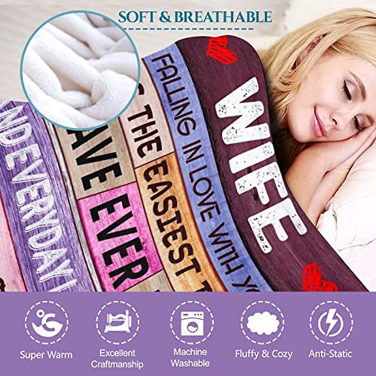 YRAQLVU Gifts for Mom, Mom Birthday Gift from Son, Soft Cozy Flannel Fleece Blanket with Letter Filled with Gratitude for Mother, for Mom, to My Mom Throw Blanket 50" x 60"