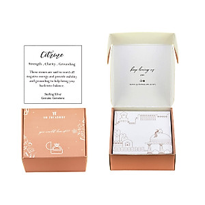 YoTreasure 1.82 Ct. Natural Healing Crystal Citrine Solid 925 Sterling Silver Ring Jewelry