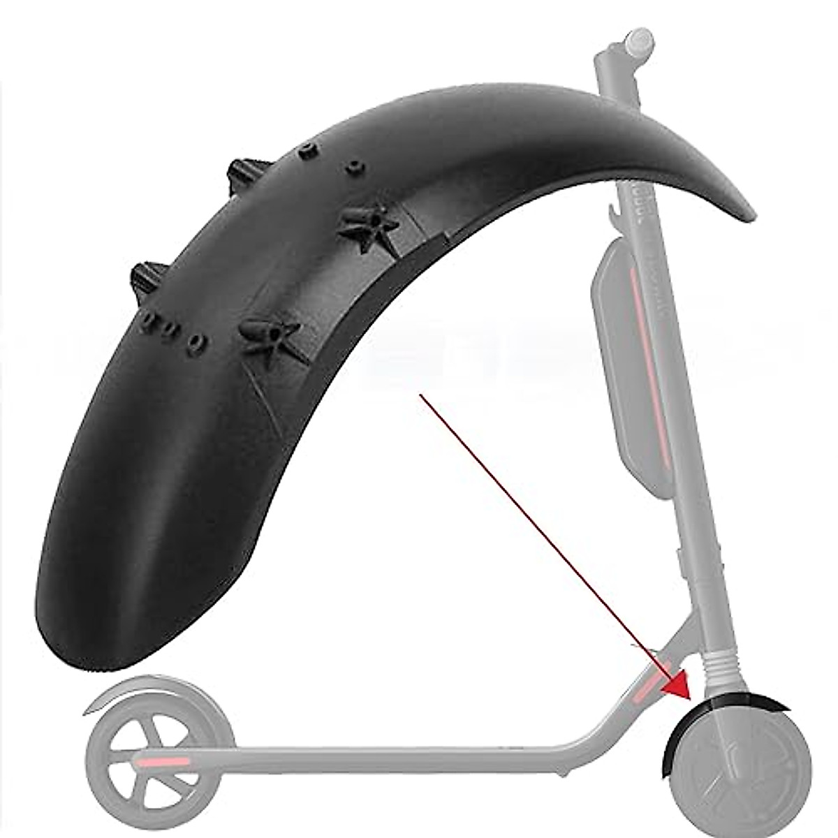 WELLSTRONG Scooter Front Fender Replacement for Electric Scooters Ninebot ES1/ES2/ES3/ES4 Kick Scooter Fender Repair Part Mud Fender