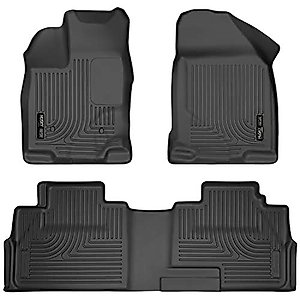 Husky Liners Weatherbeater Floor Mats | Fits 2007 - 2014 Ford Edge, 2007 - 2015 Lincoln MKX | Front & 2nd Row, 3-pc Black - 99761