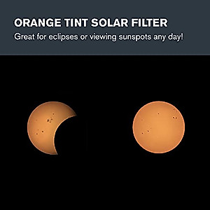 Celestron – EclipSmart Safe Solar Eclipse Telescope Filter – ISO 12312-2 Compliant – Works with 8” Schmidt-Cassegrain/EdgeHD Telescopes – Observe Eclipses & Sunspots – Secure Fit – Natural Orange Tint