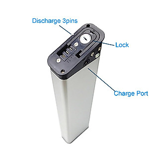 HJGHY 328mm 3pin 36V 7.5Ah 9Ah 10Ah 12Ah Lithium Ion Folding Ebike Battery 36V for 450W 350W 250W E-Bike Electric Bike Bicycle Lithium Li-ion Battery Pack,36v,7.5Ah