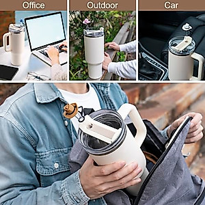 Straw Cover Cap for Stanley Cup 30 40 oz, Silicone Straw Toppers Cowboy Hat, Tumbler Cup Accessories for 10mm 0.4in Straw Cute Gifts for Women