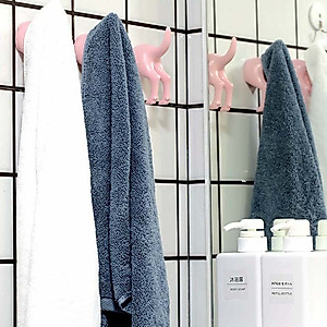 5Pcs Dog Tail Hooks,Wall Mounted Dog Butt Hook Door Hanger, Hat Coat Key Leash Towel Hanger, Key Holder for Wall Rustic Decor Dog Lovers Gifts